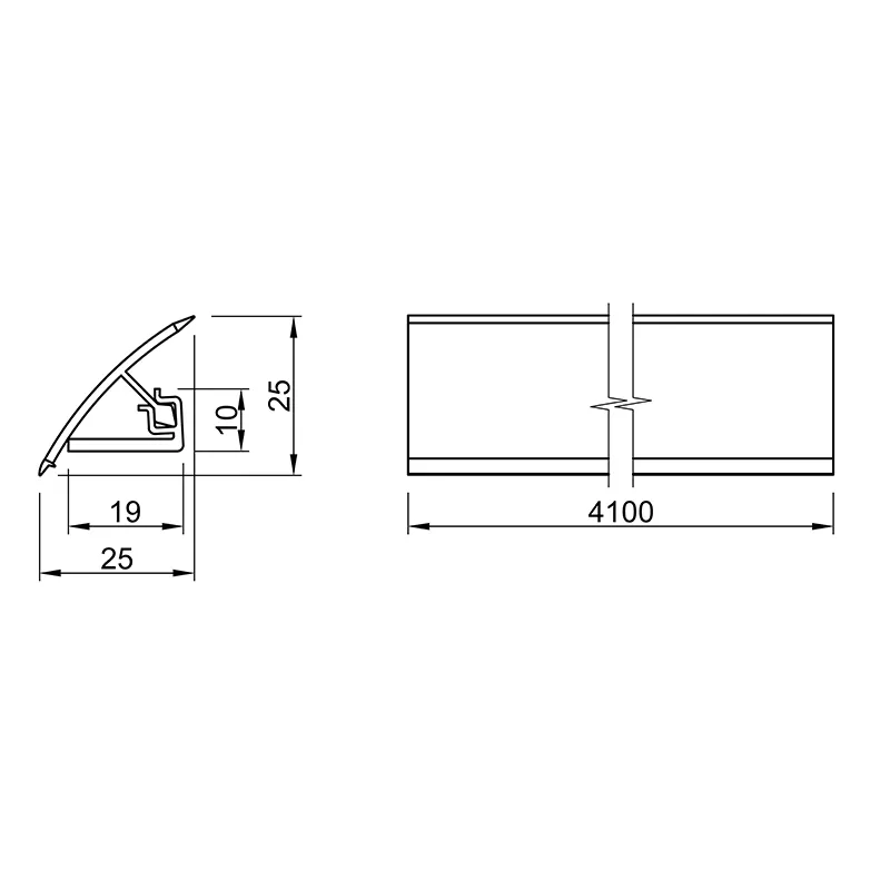 Tesniaca lišta EGGER Dub Halifax Cínový / H3176 Dĺžka 4000 mm