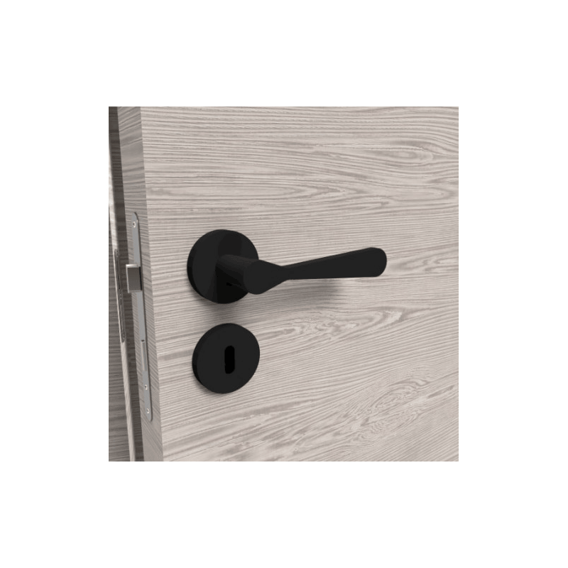 Rozetová kľučka AISHA / Čierna matná Typ kľúča Bez rozety /BSR/