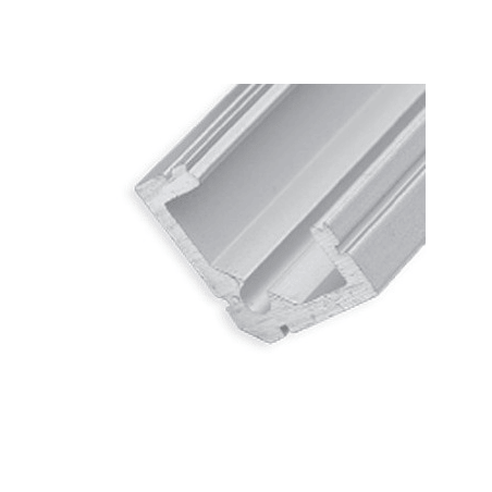 Rohová hliníková lišta LL-07 na LED osvetlenie bez krytky / Hliník ...