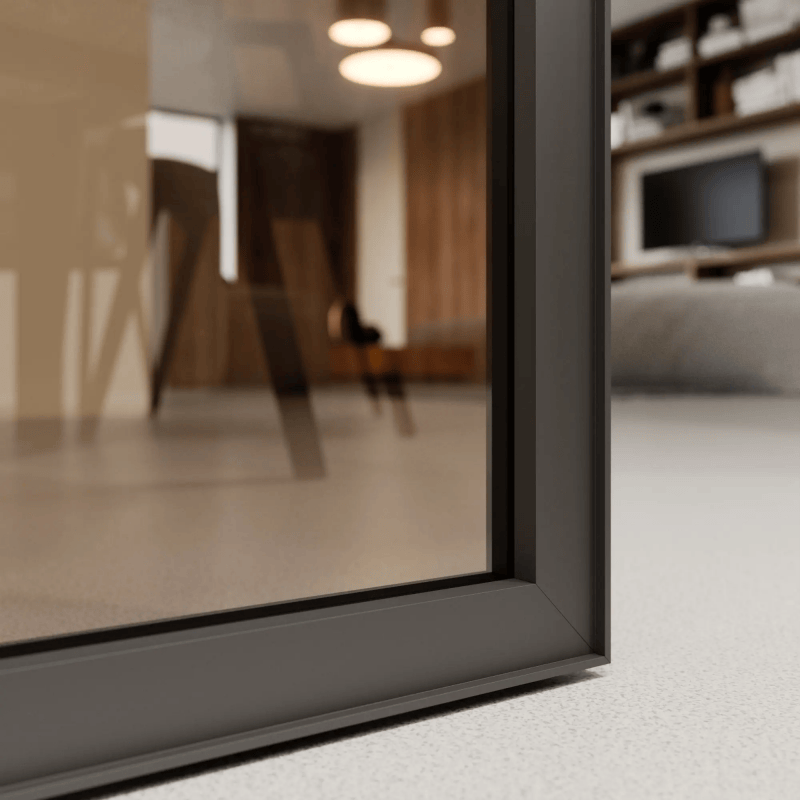 Kalené číre sklo bronzové 4 mm s leštenou hranou / na mieru