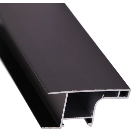 Hliníková lišta WAX na LED osvetlenie do skrinky / Čierna matná Dĺžka ...