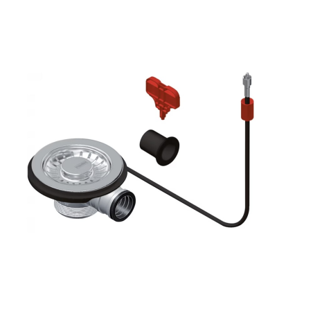 Otočný sitkový ventil s tiahlom Franke pre granitové a tektonitové drezy