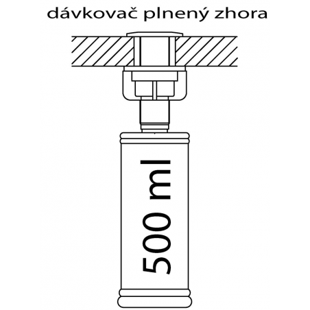 Dávkovač saponátu Blanco LIVIA / Lesklý chróm